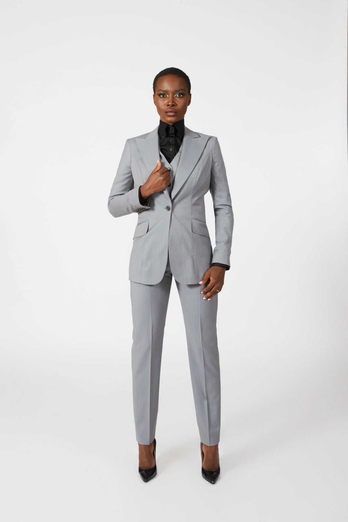 Enya Single Breasted Suit with Waistcoat - Alexandra Dobre