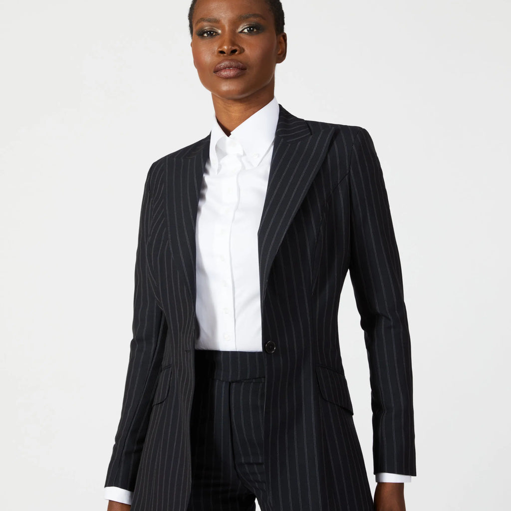 Ladona Single Breasted Stripe Suit - Alexandra Dobre