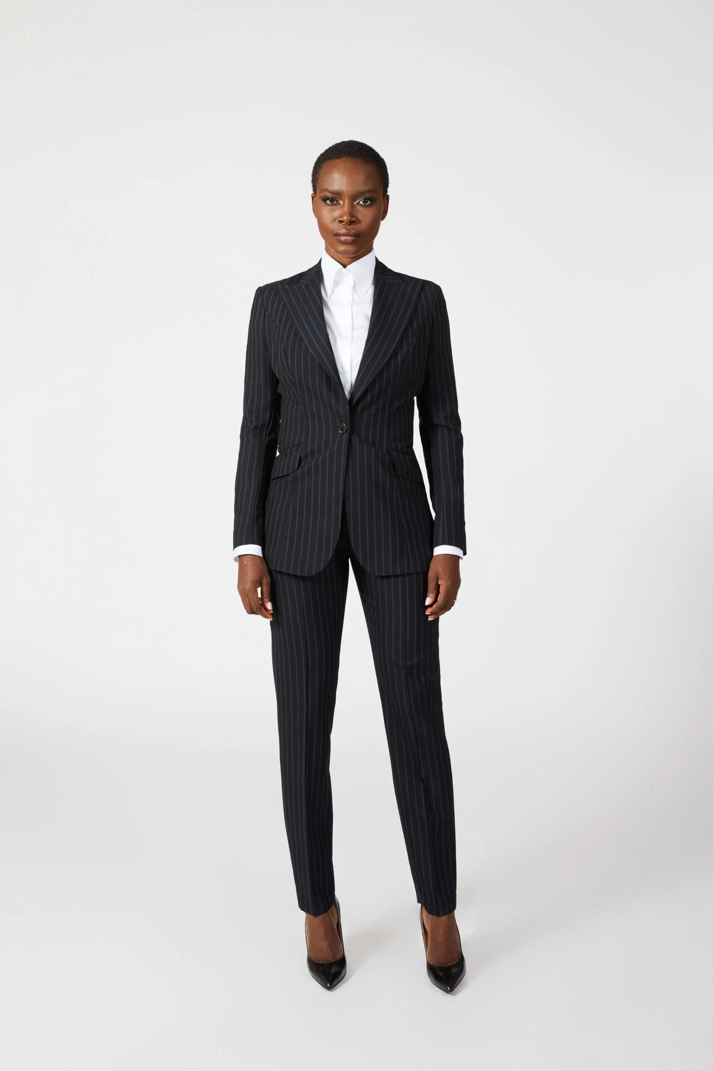 Ladona Single Breasted Stripe Suit - Alexandra Dobre