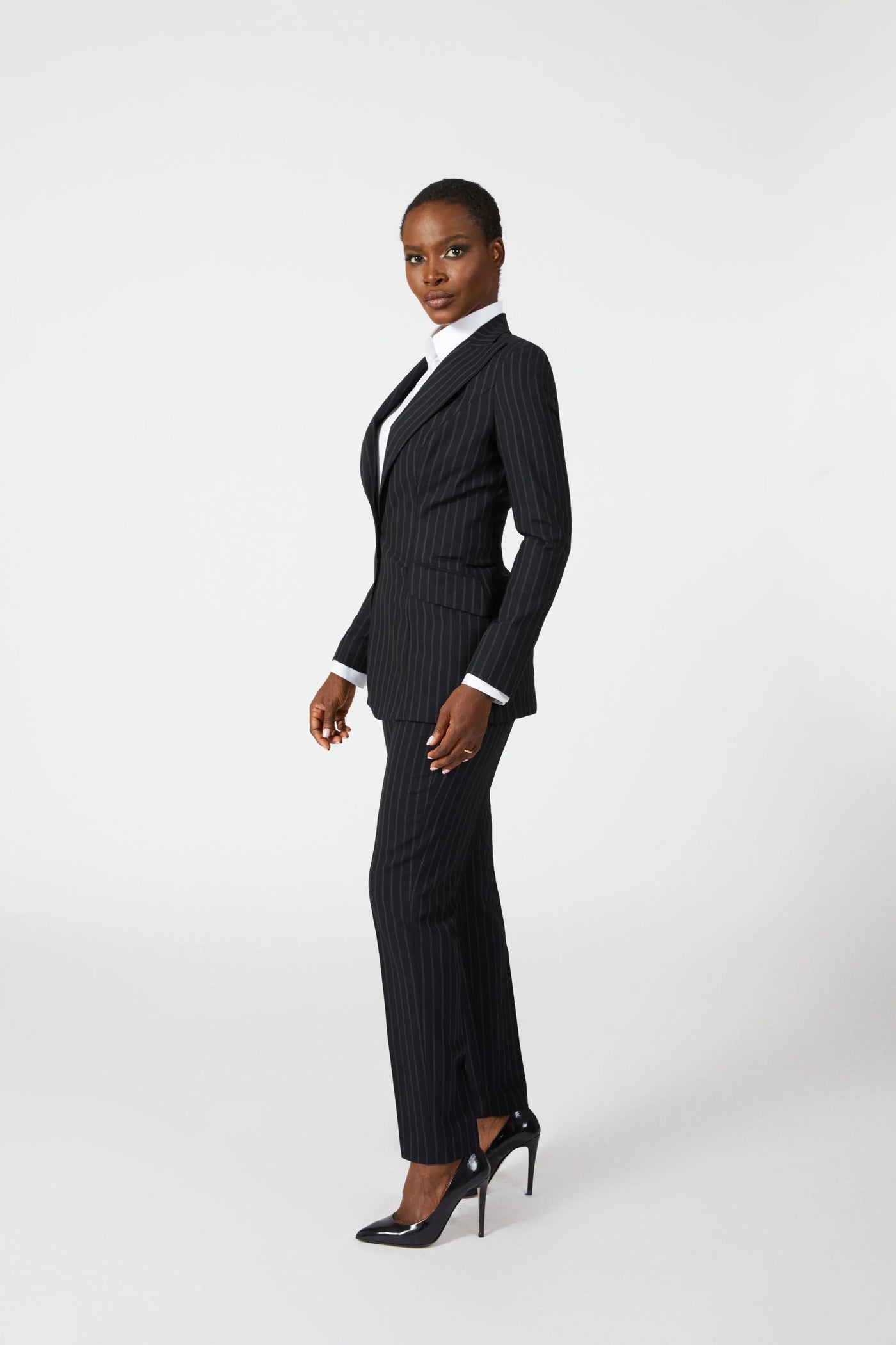 Ladona Single Breasted Stripe Suit - Alexandra Dobre