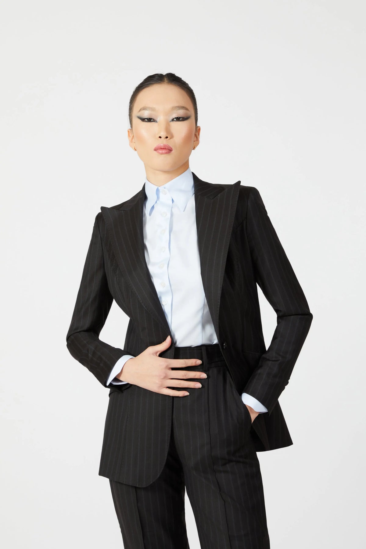 Julia Single Breasted Stripe Suit - Alexandra Dobre