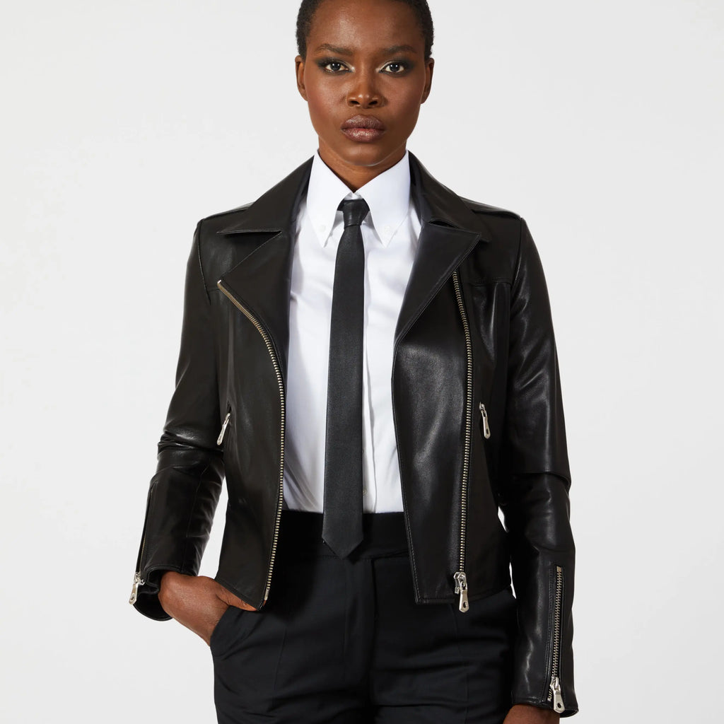 Neo Leather Biker Jacket - Alexandra Dobre